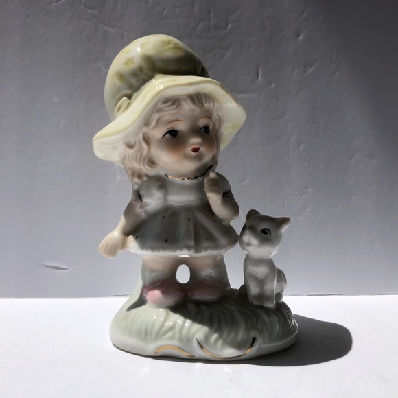 Duncan Royale | Cat | Duncan Royale Girl With Cat Figurine ...